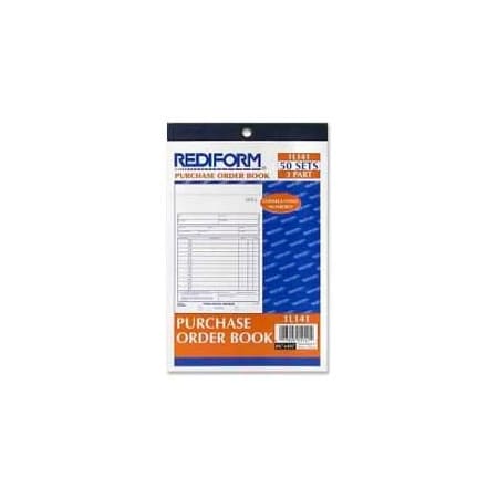 Rediform Rediform Purchase Order Book, 3-Part, Carbonless, 5-1/2" x 7-7/8", 50 Sets/Book 1L141 ...